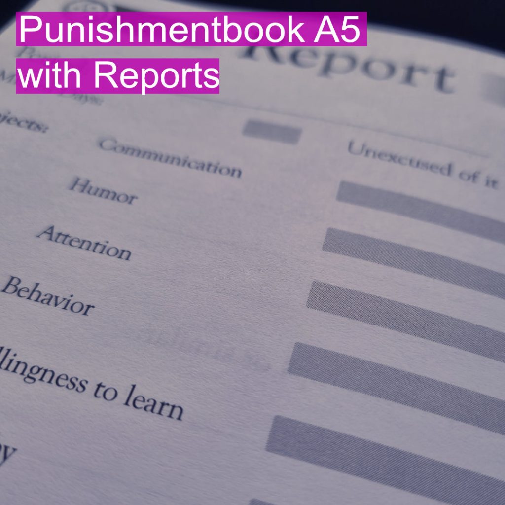 Punishmentbook A5 - Punishes - Penalties - Assignments - report
